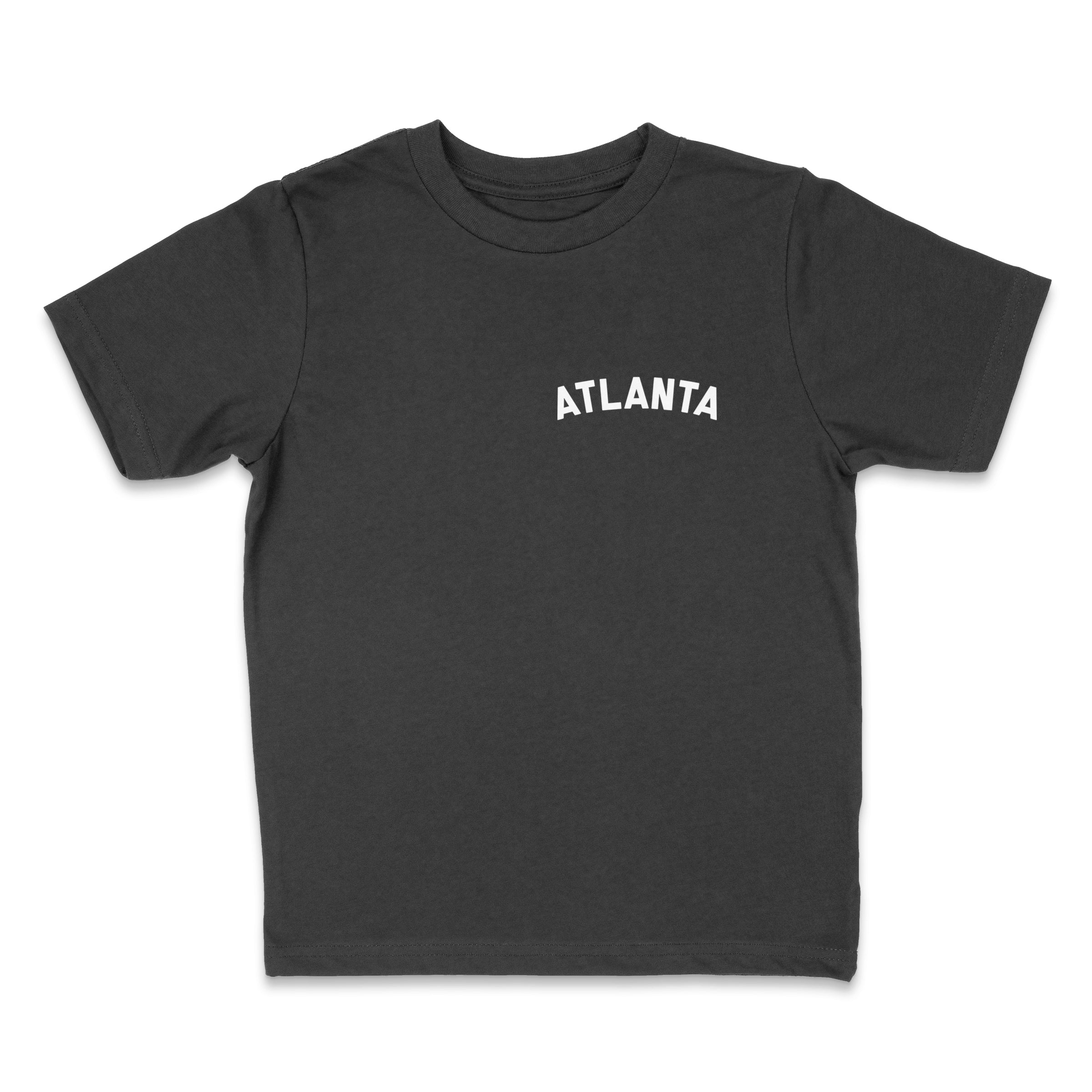 Atlanta Jr Varsity Kids Tee - Black – YEAHBUZZY