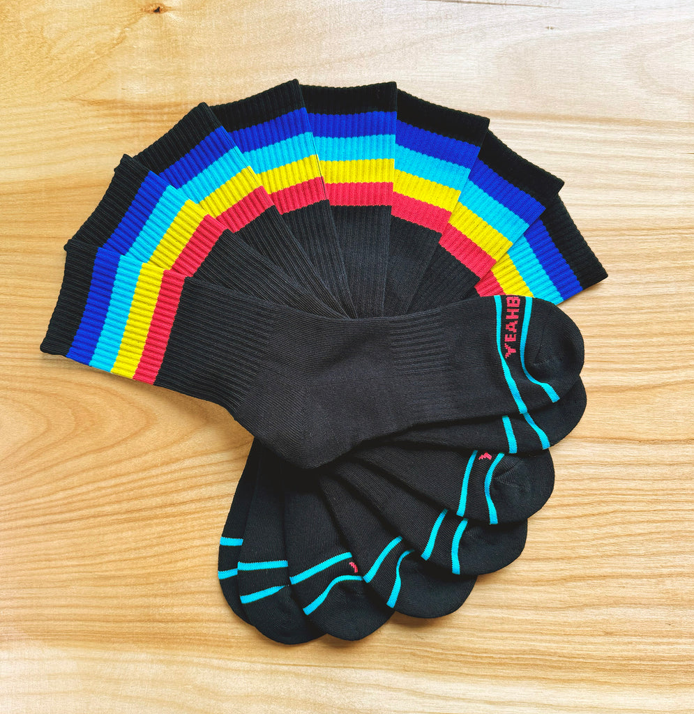Rainbow Stack Socks – YEAHBUZZY