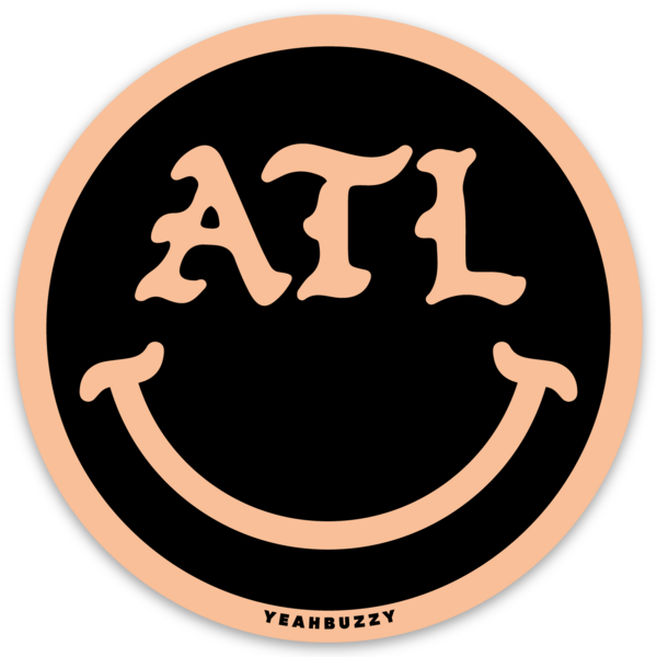 ATL Smiley Sticker – YEAHBUZZY